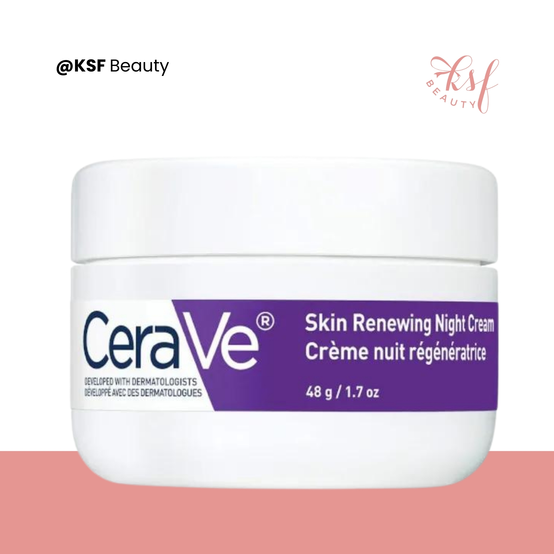 CeraVe: Skin Renewing Night Cream (48g) - KSF Beauty